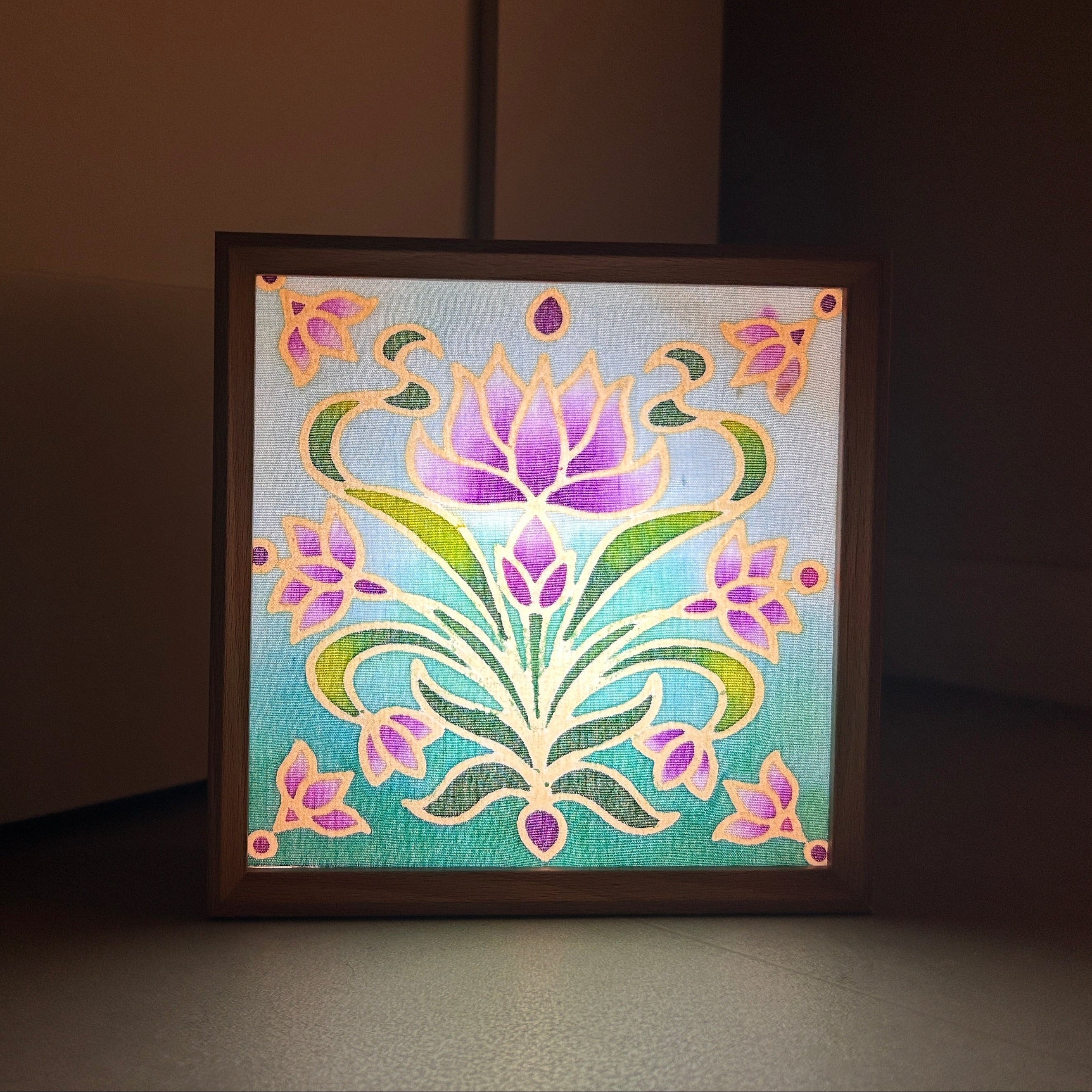 Batik Lamp Kit - Night Lotus | DIY Zen Mood Lighting | Batik Ying